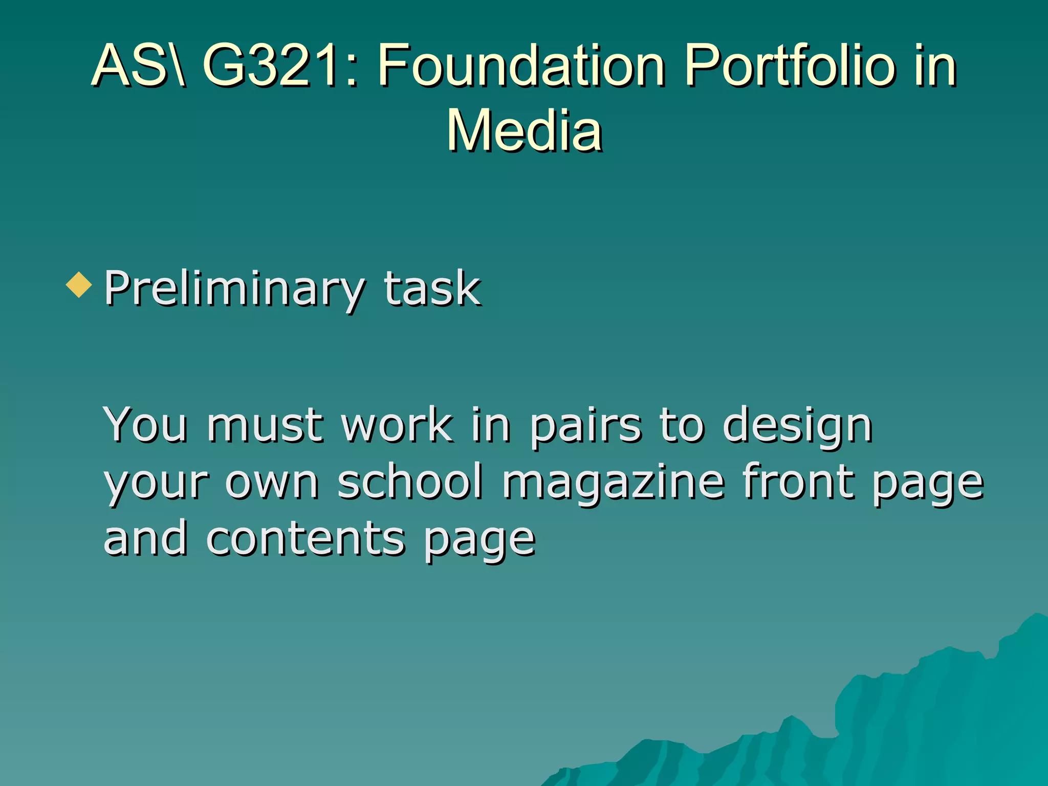 Creating your own school magazine | PPT
