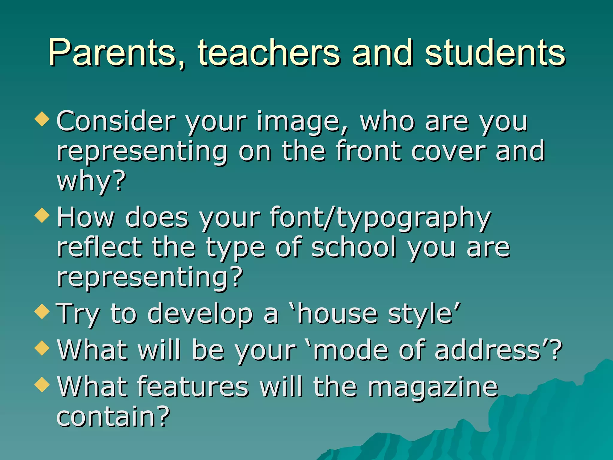Creating your own school magazine | PPT
