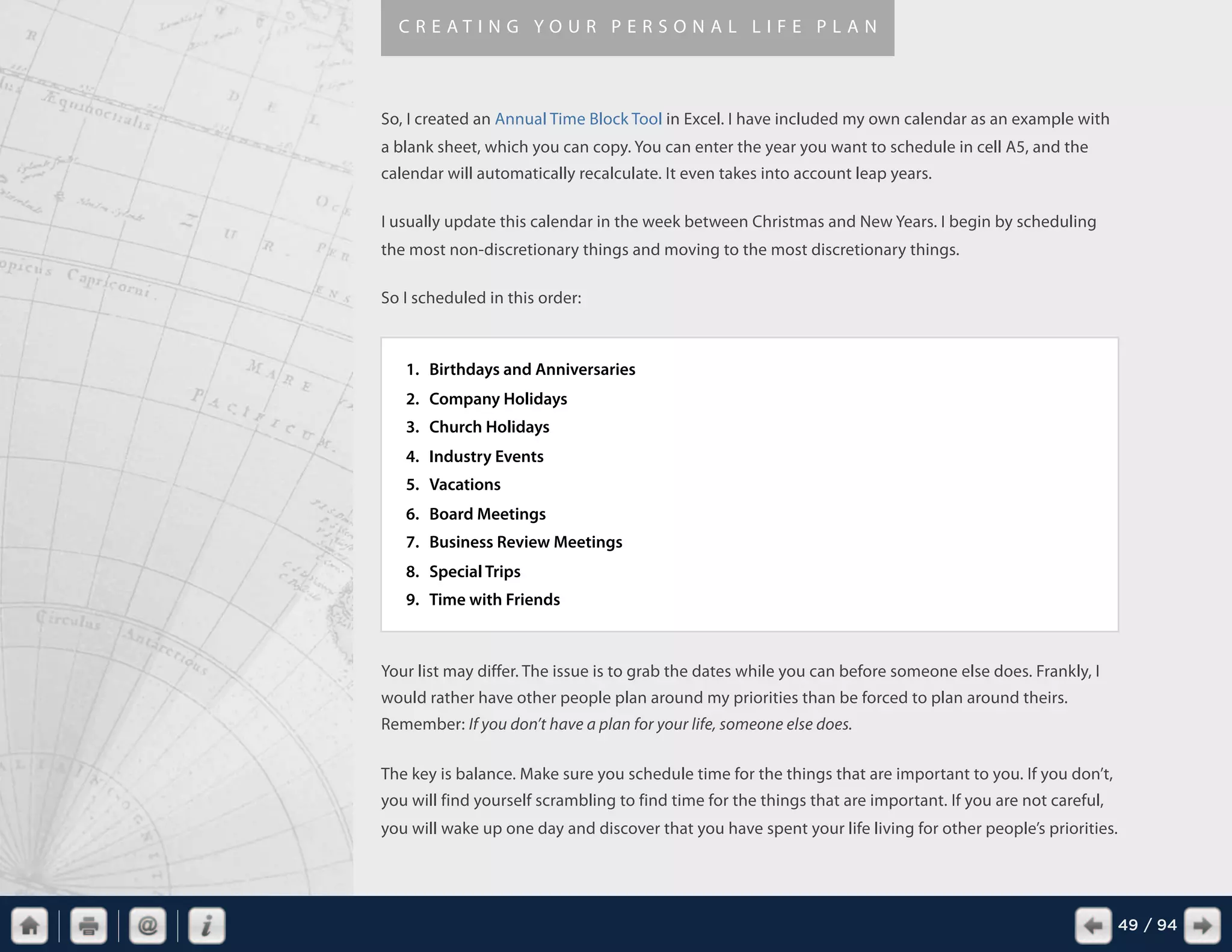 Creating your personal life plan | PPT