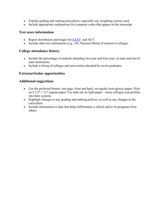 Creating your school profile | DOCX