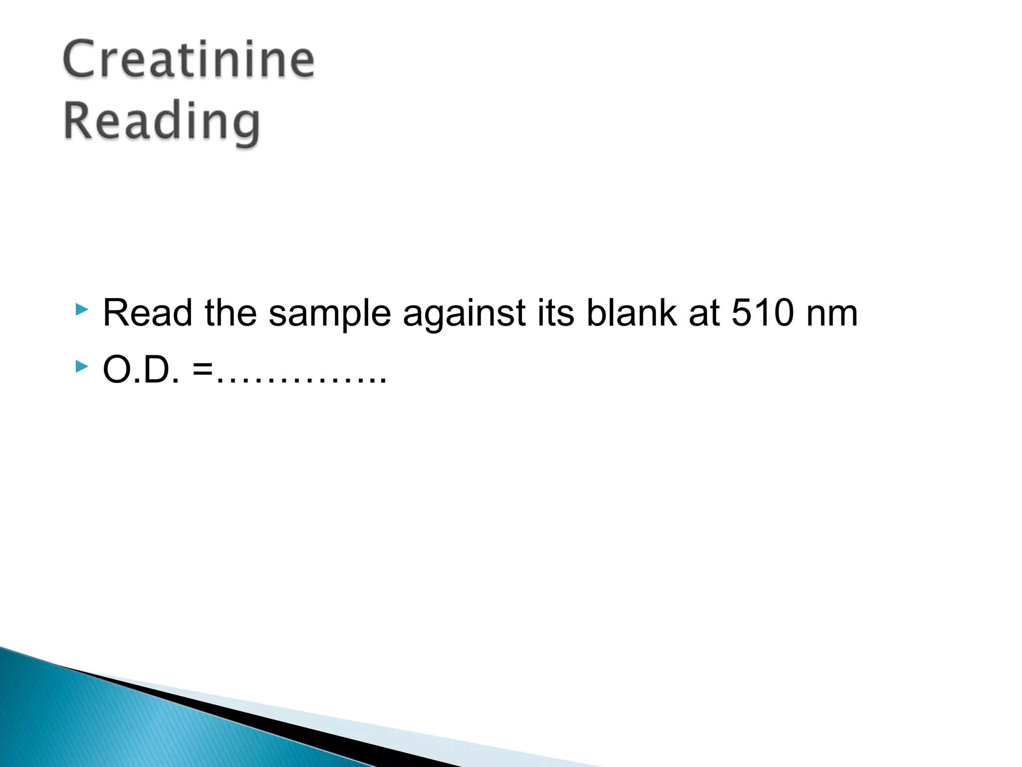 Creatinine estimation | PPT