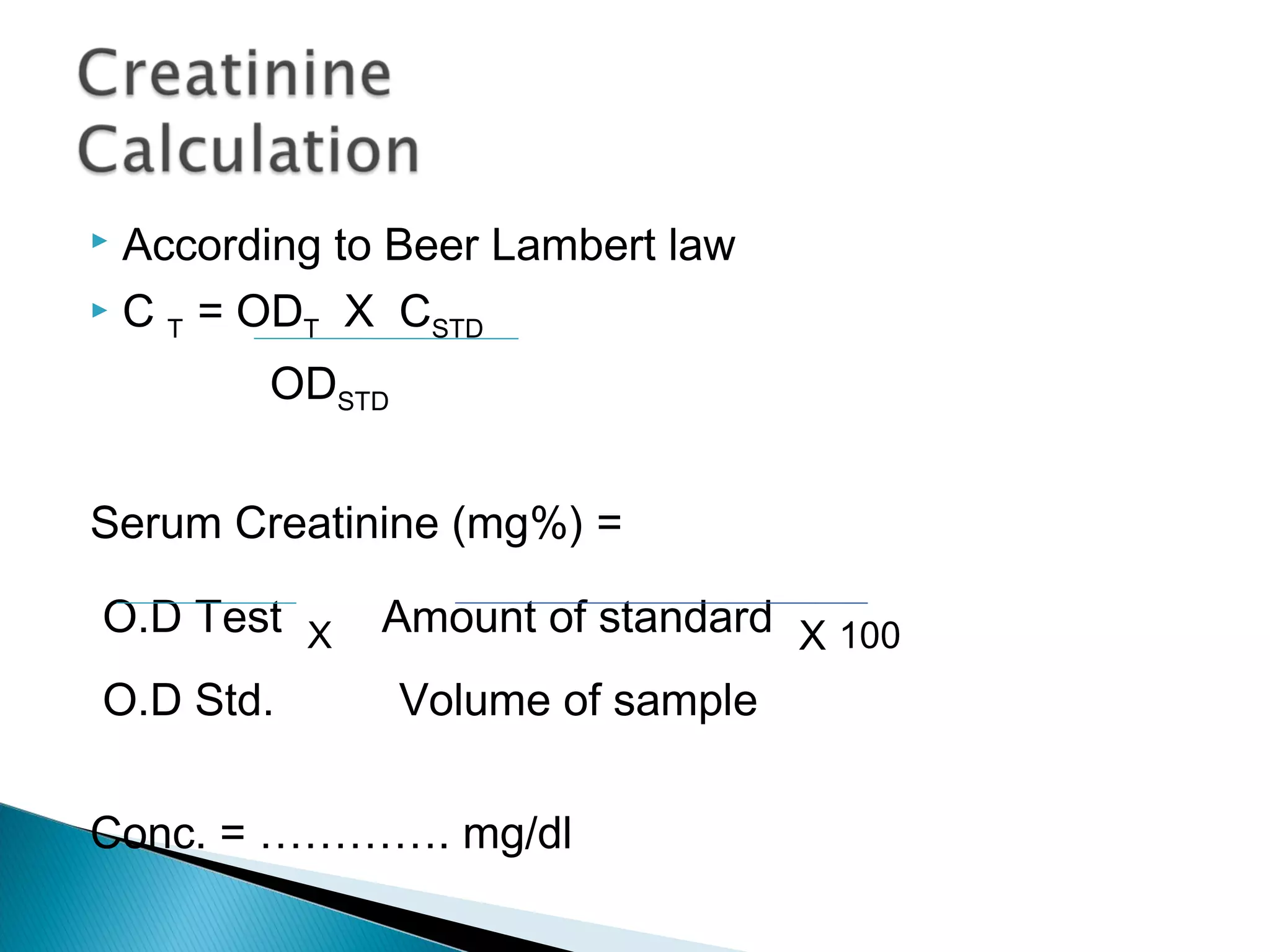 Creatinine estimation | PPT