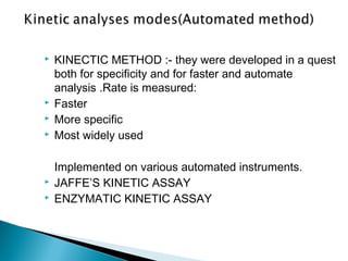 Creatinine estimation | PPT