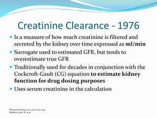 Creatinine clearance: When Does It Matter? | PPT
