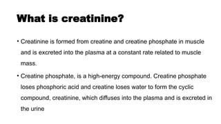 CREATININE DETERMINATION and Interpretation.pptx