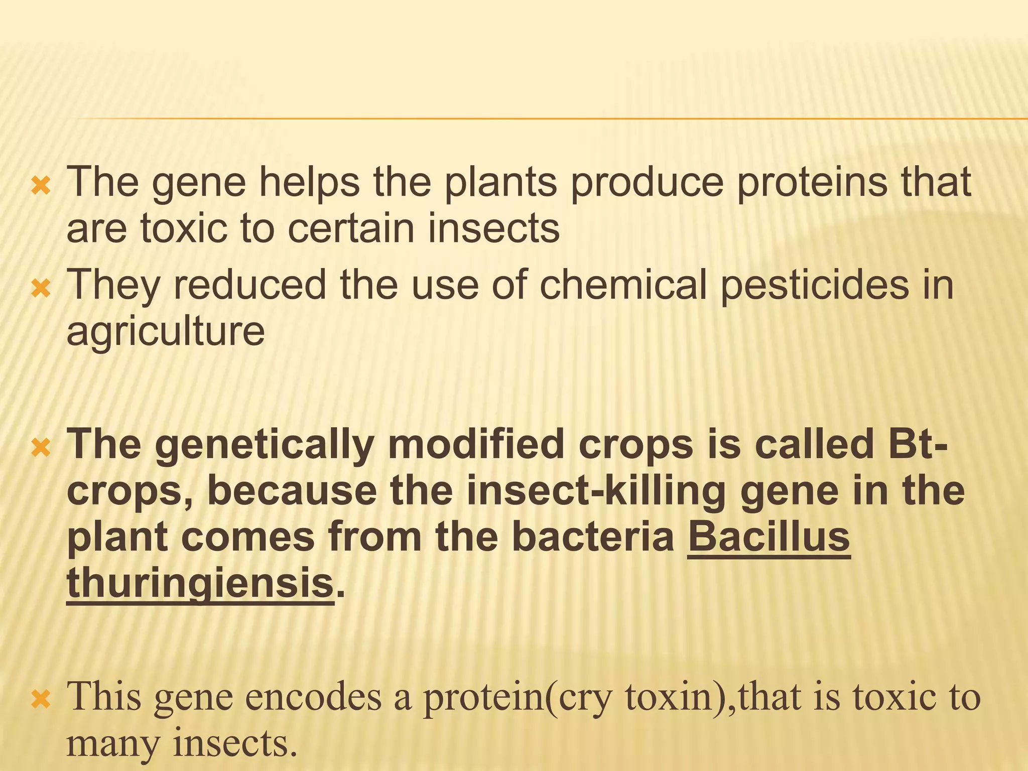 Creation of Bt plants | PPTX