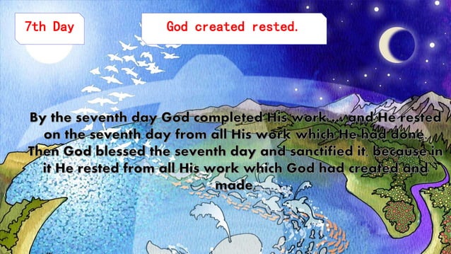 Days of Creation (Genesis 1) | PPT | Christianity | Religion & Spirituality