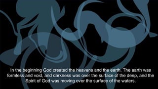 Days of Creation (Genesis 1) | PPT