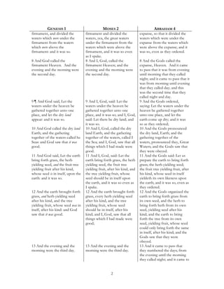 Comparison of Creation Accounts in Genesis, Moses and Abraham (LDS) | PDF