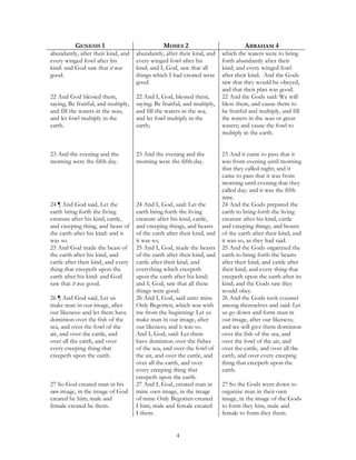 Comparison of Creation Accounts in Genesis, Moses and Abraham (LDS) | PDF