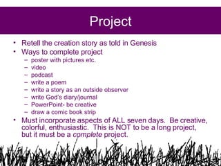 Creation of the Earth | PPT