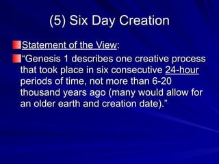 Five (5) Major Views of Creation | PPT