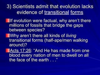 Why I Don't Believe in Secular Evolutionary Theory | PPT