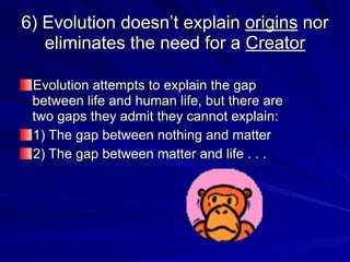 Why I Don't Believe in Secular Evolutionary Theory | PPT