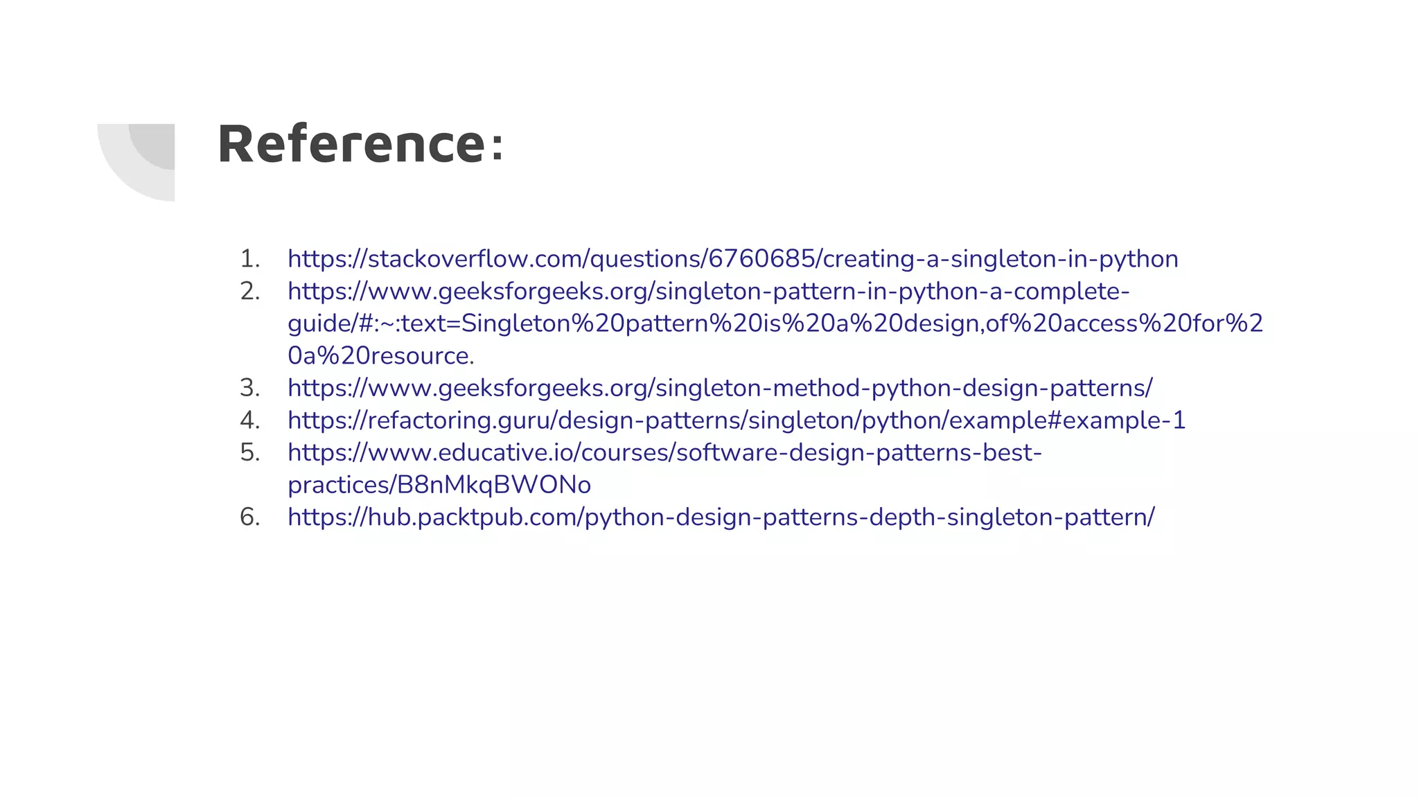 Creational - The Singleton Design Pattern | PPT