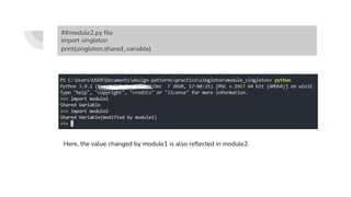 Creational - The Singleton Design Pattern | PPT