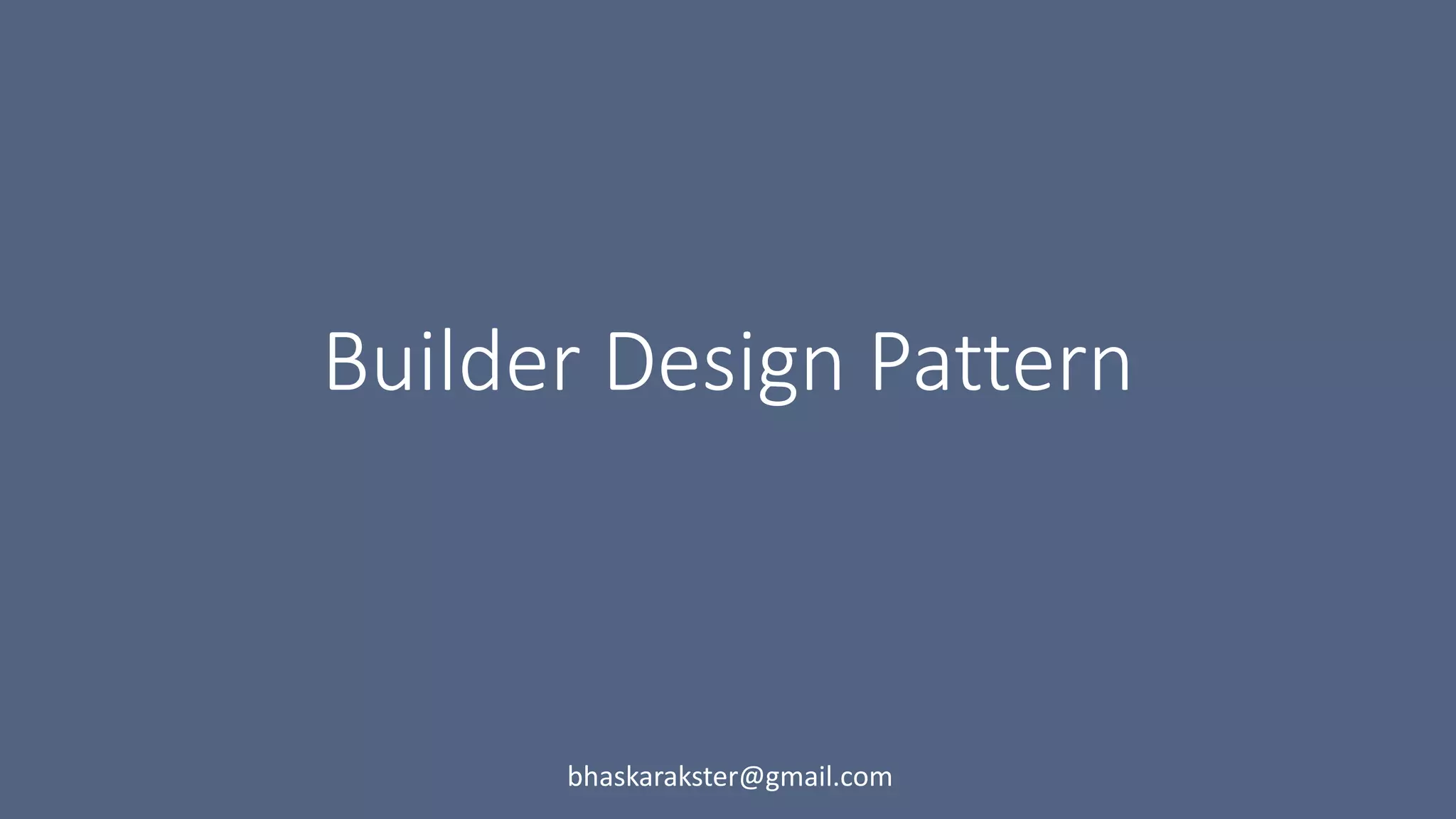 Creational builder design_pattern | PDF | Programming Languages | Computing