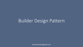 Creational builder design_pattern | PDF | Programming Languages | Computing