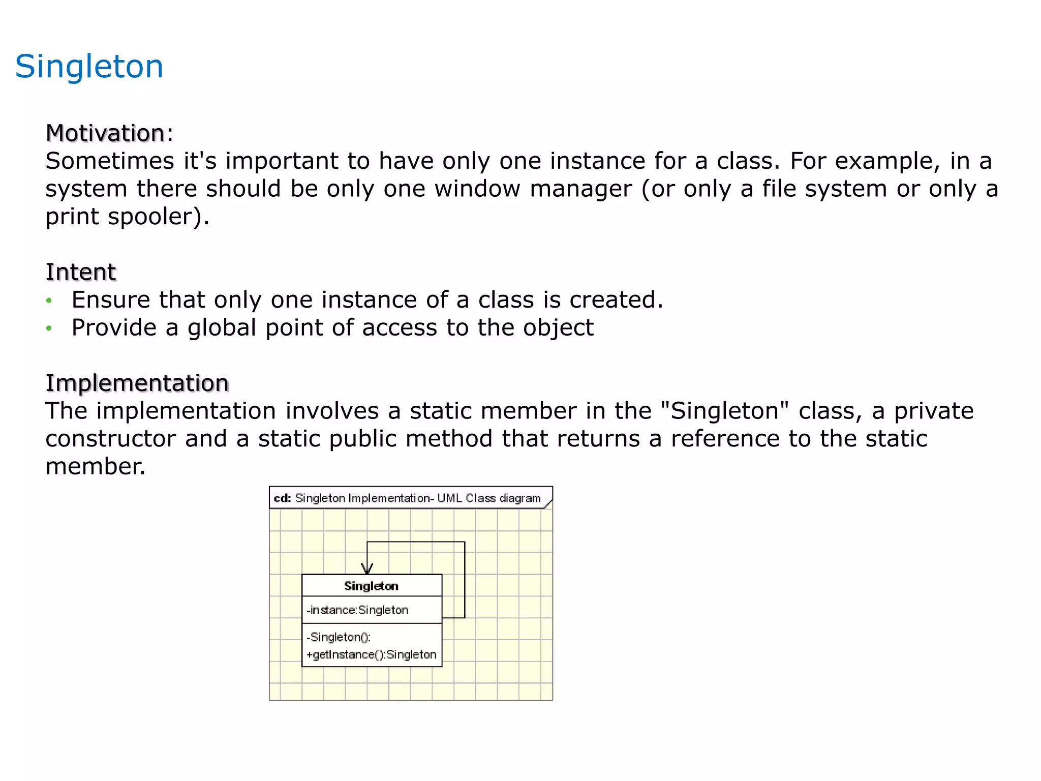 Creational Design Patternspptx Programming Languages Computing