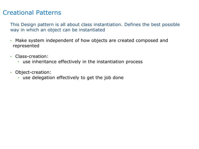 Creational Design Patternspptx Programming Languages Computing 2293