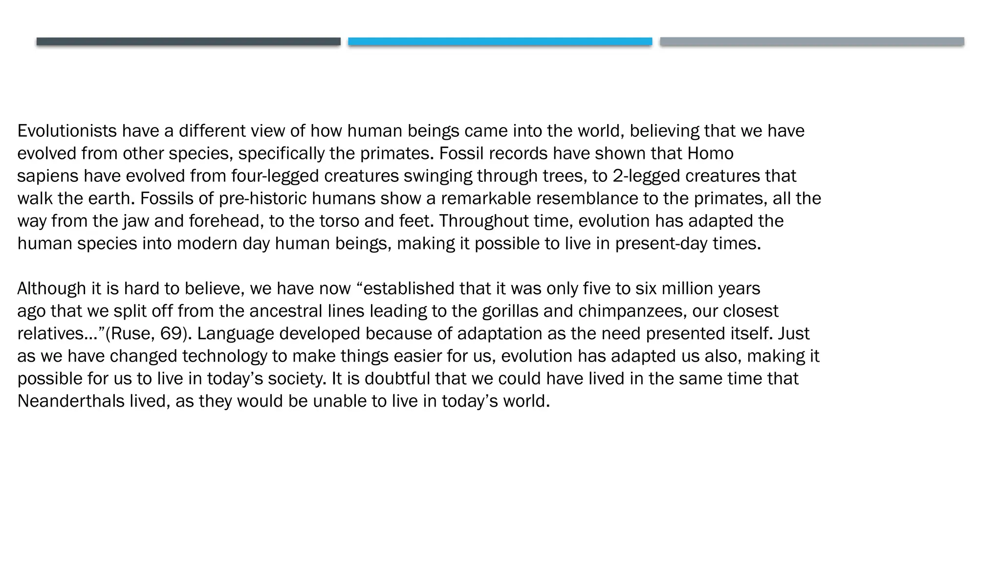 Creationism vs. Evolution: Either dust or lightening started it al.pptx