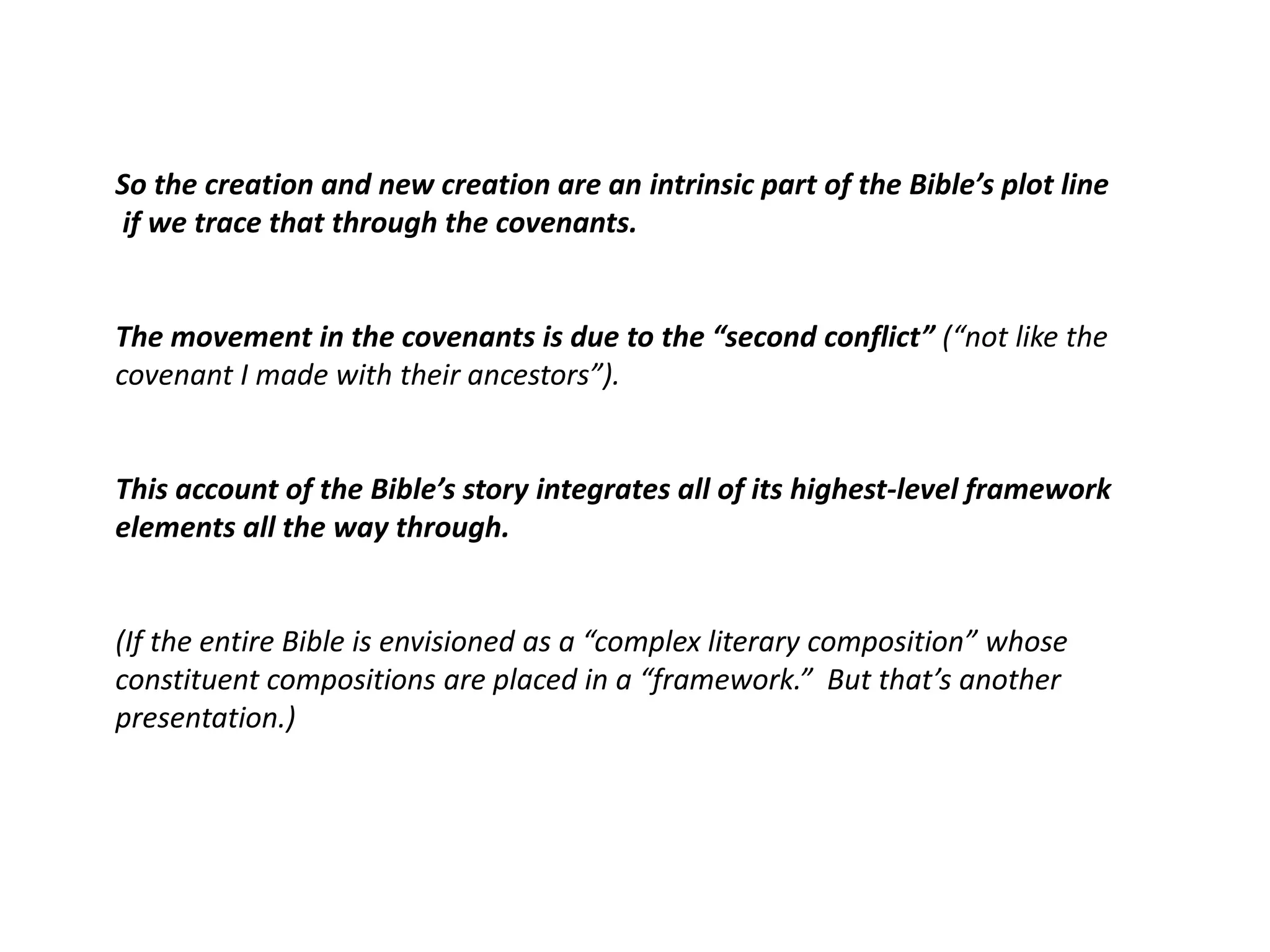 Creation and covenants | PPTX