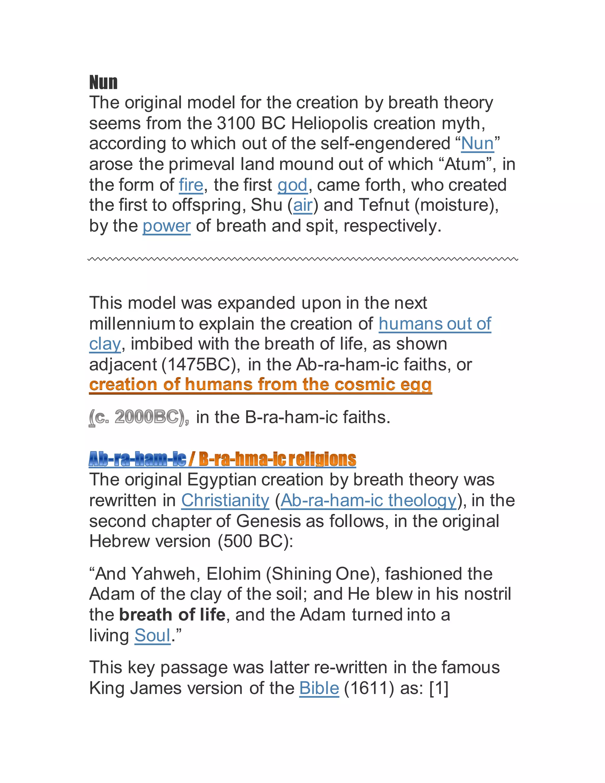 Creation by breath or “breath of life” | DOCX