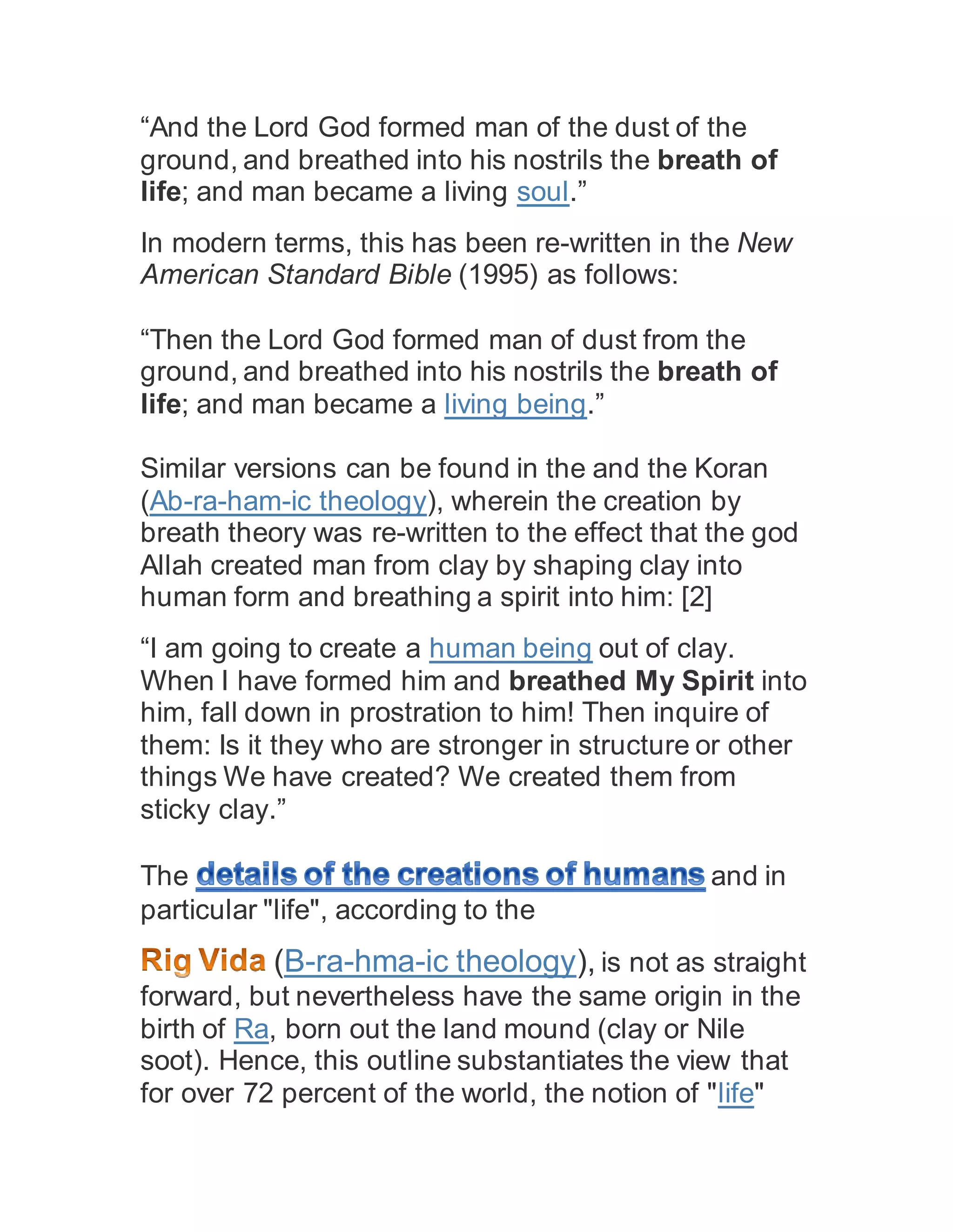 Creation by breath or “breath of life” | DOCX