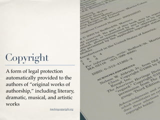 Creation & Copyright: Rights & Responsibilities | PPT