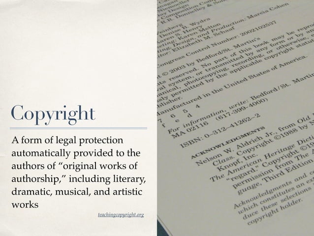 Creation & Copyright: Rights & Responsibilities | PPT
