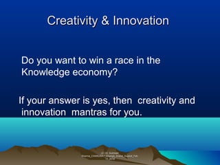 Creation from Shunya:Zero and Infinity as Source for Creativity | PPT