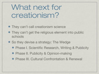 Creationism lecture | PPT