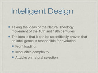 Creationism lecture | PPT