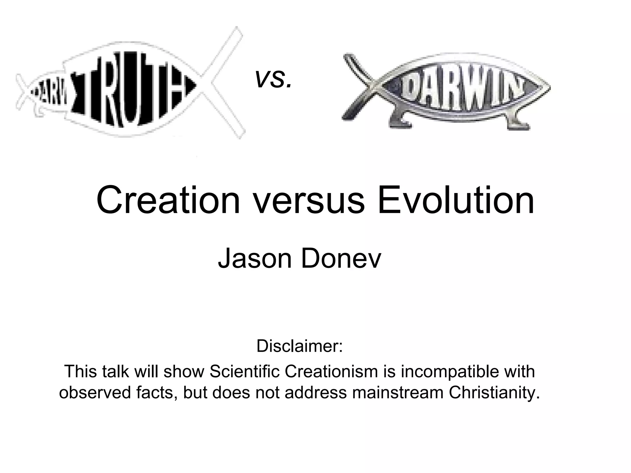 Creationism Vs Evolution | PPT
