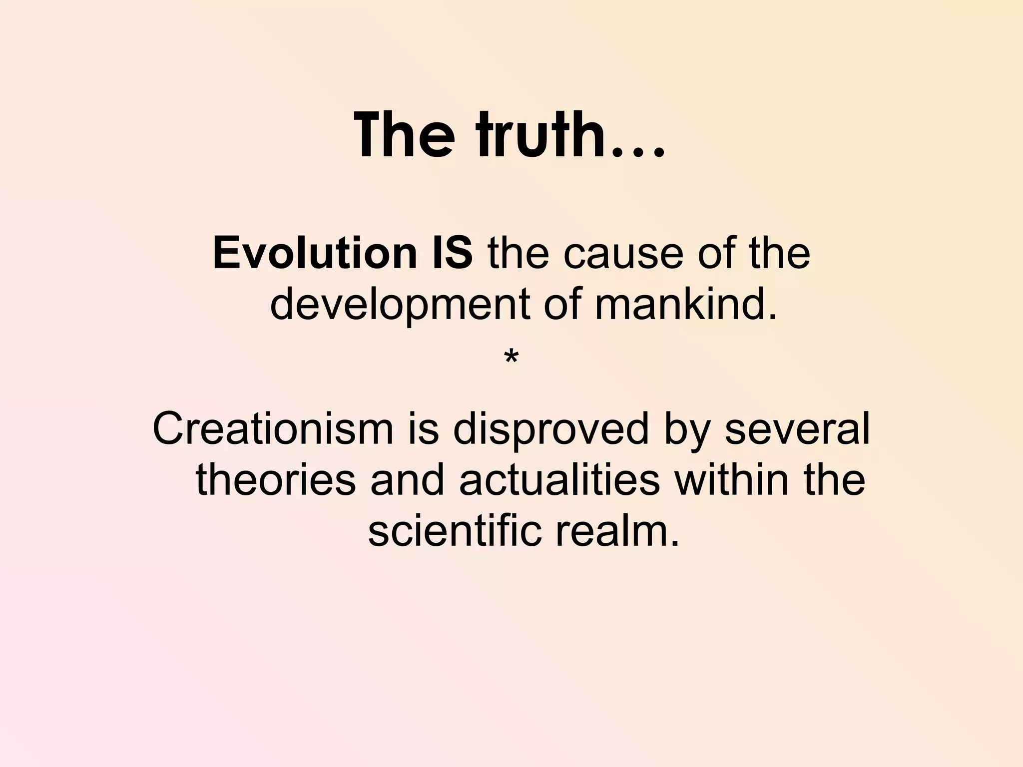 Creationism vs Evolution | PPT