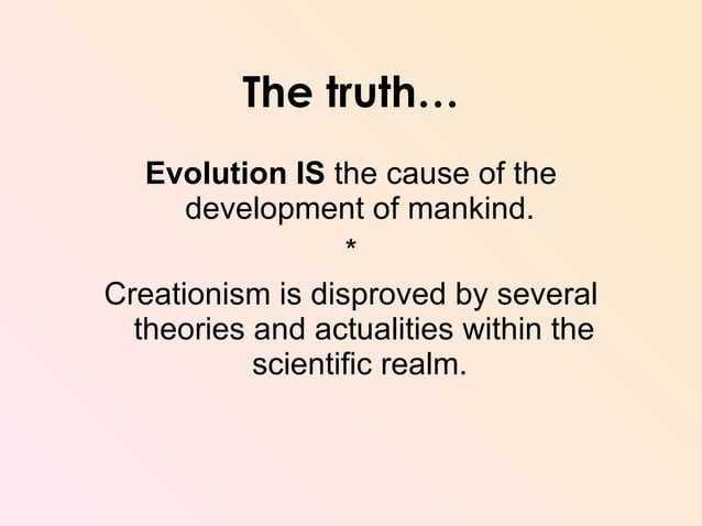 Creationism vs Evolution | PPT | Christianity | Religion & Spirituality