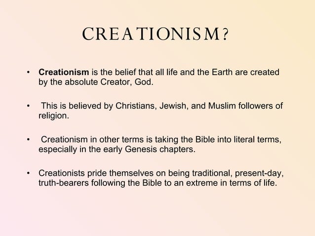 Creationism vs Evolution | PPT