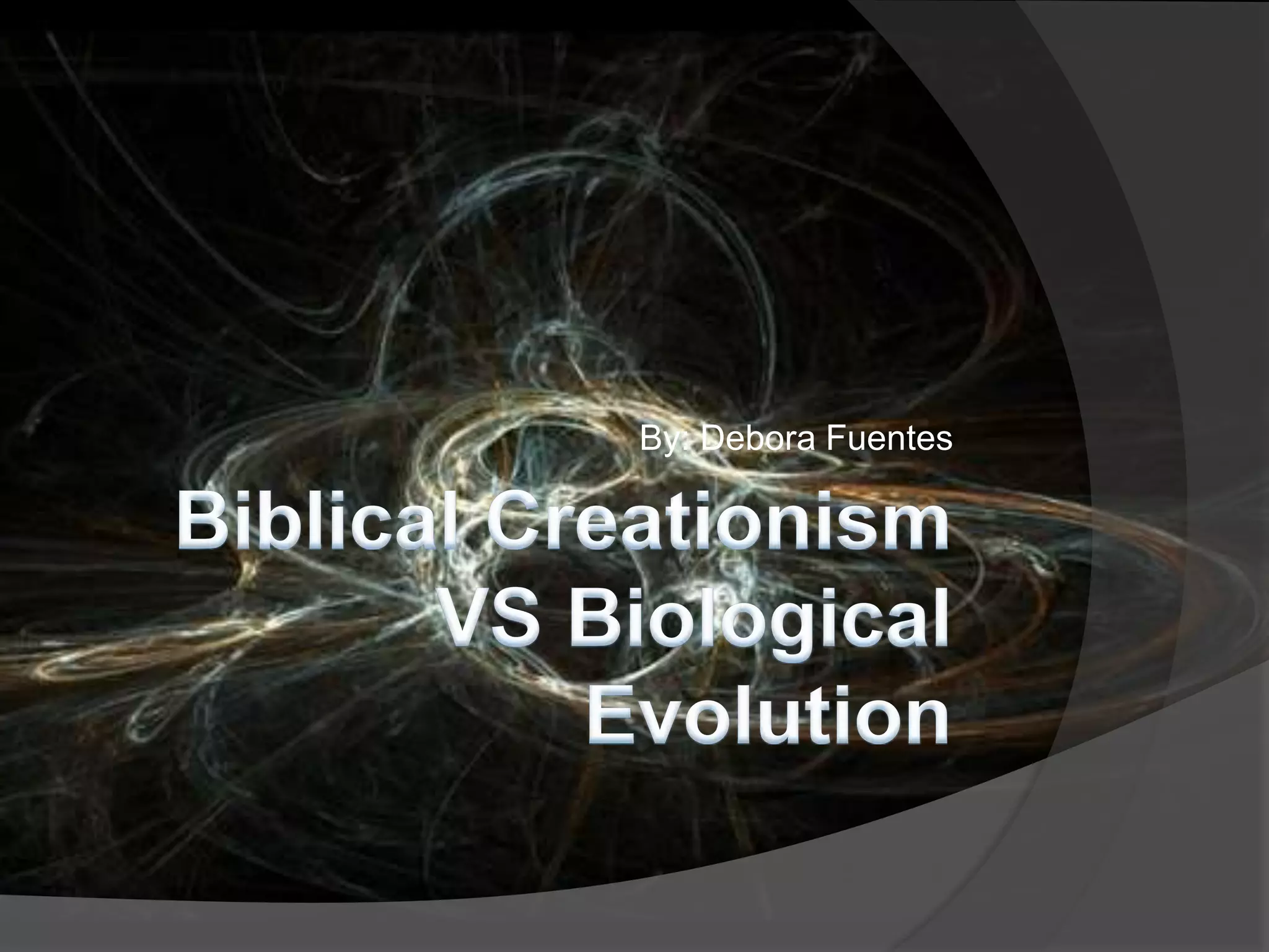 Creationism vs evolution | PPTX