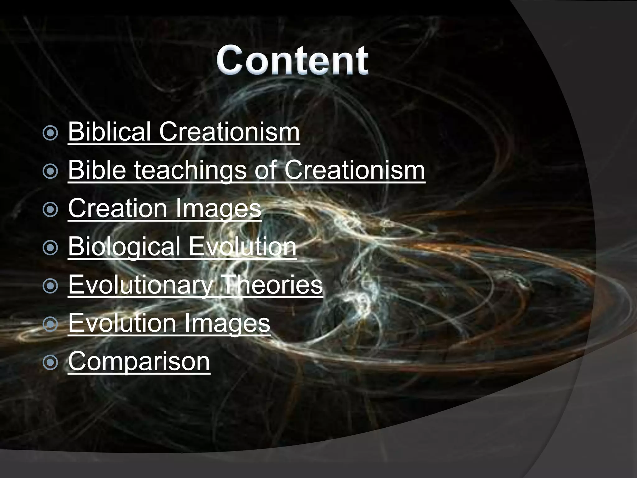 Creationism vs evolution | PPTX