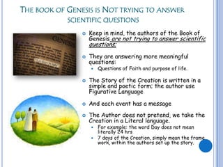 Creation lesson #1 | PPTX | Christianity | Religion & Spirituality