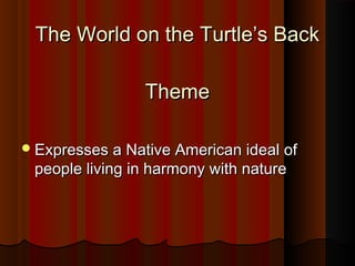 Creationmythintro in harmonywithnature-nativeamericantraditions | PPT