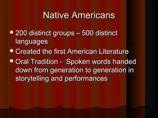 Creationmythintro in harmonywithnature-nativeamericantraditions | PPT
