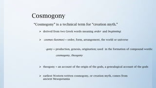 Creation myths | POTX