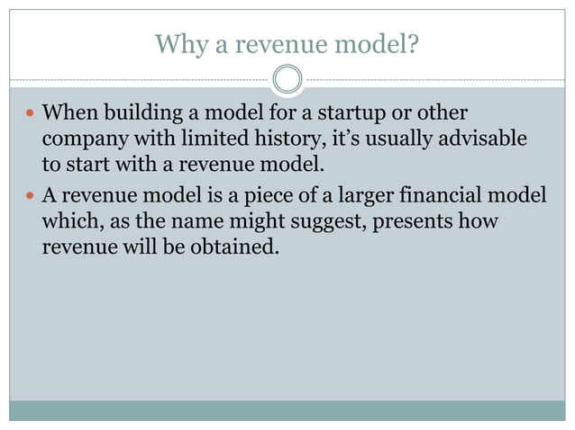 Creation of a basic revenue model | PPTX | Shaving | Personal Care