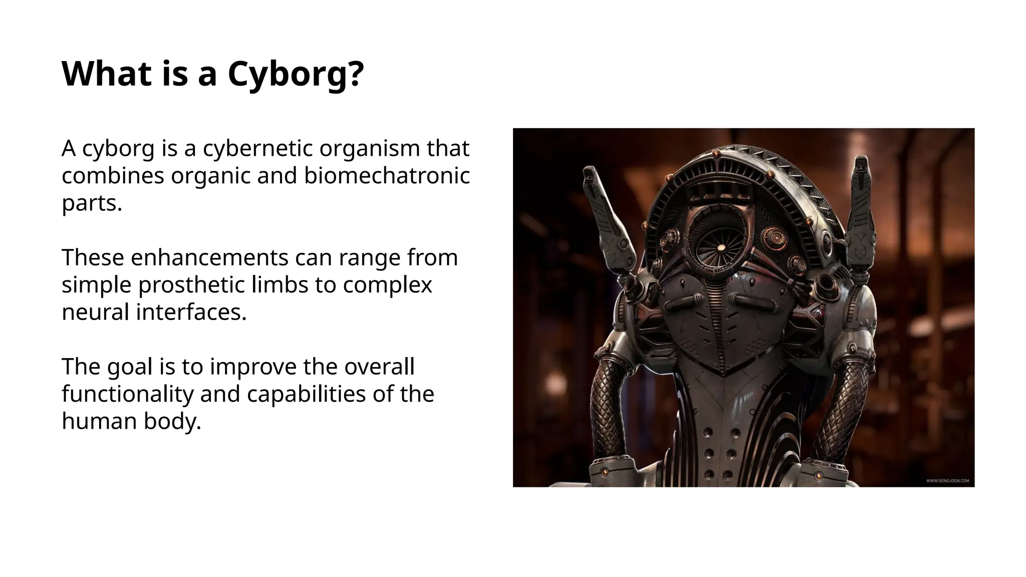 Creation Of A Cyborg. How The Power Of Thought Controls A Prosthesis..pptx