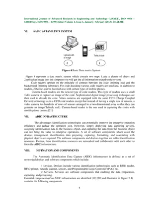 Creation of automatic identification and data capture infrastructure via datamatrix 2 | PDF