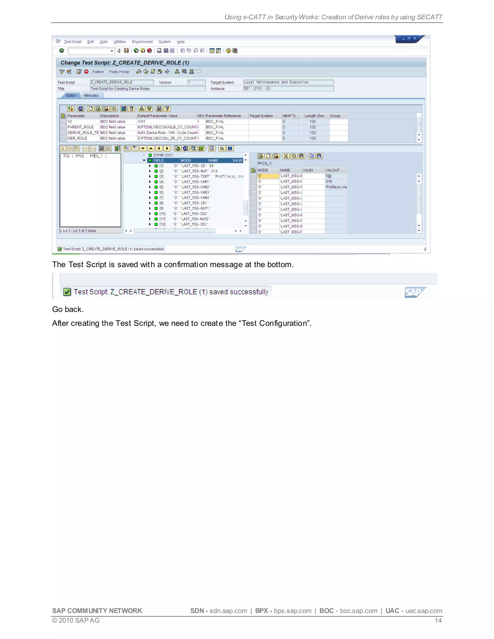Creation Of Derive Roles With Secatt Pdf