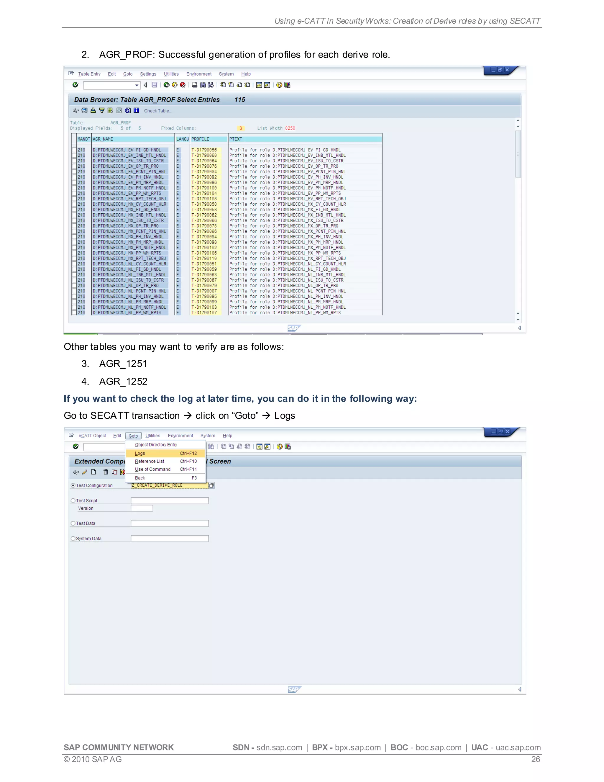 Creation of derive roles with secatt | PDF | Computer Software and Applications | Computing