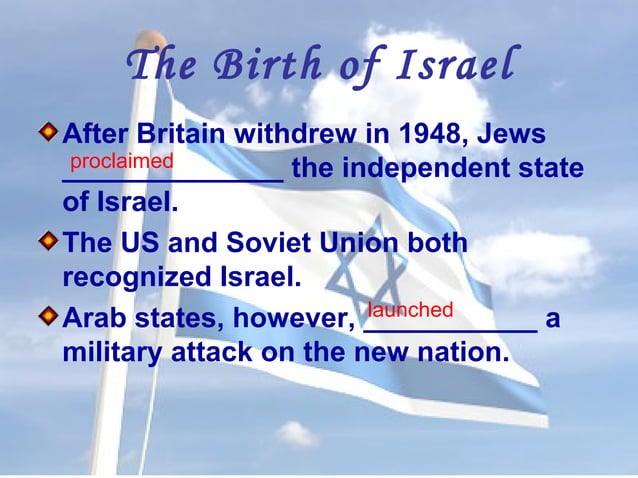Creation of israel ppt | PPT