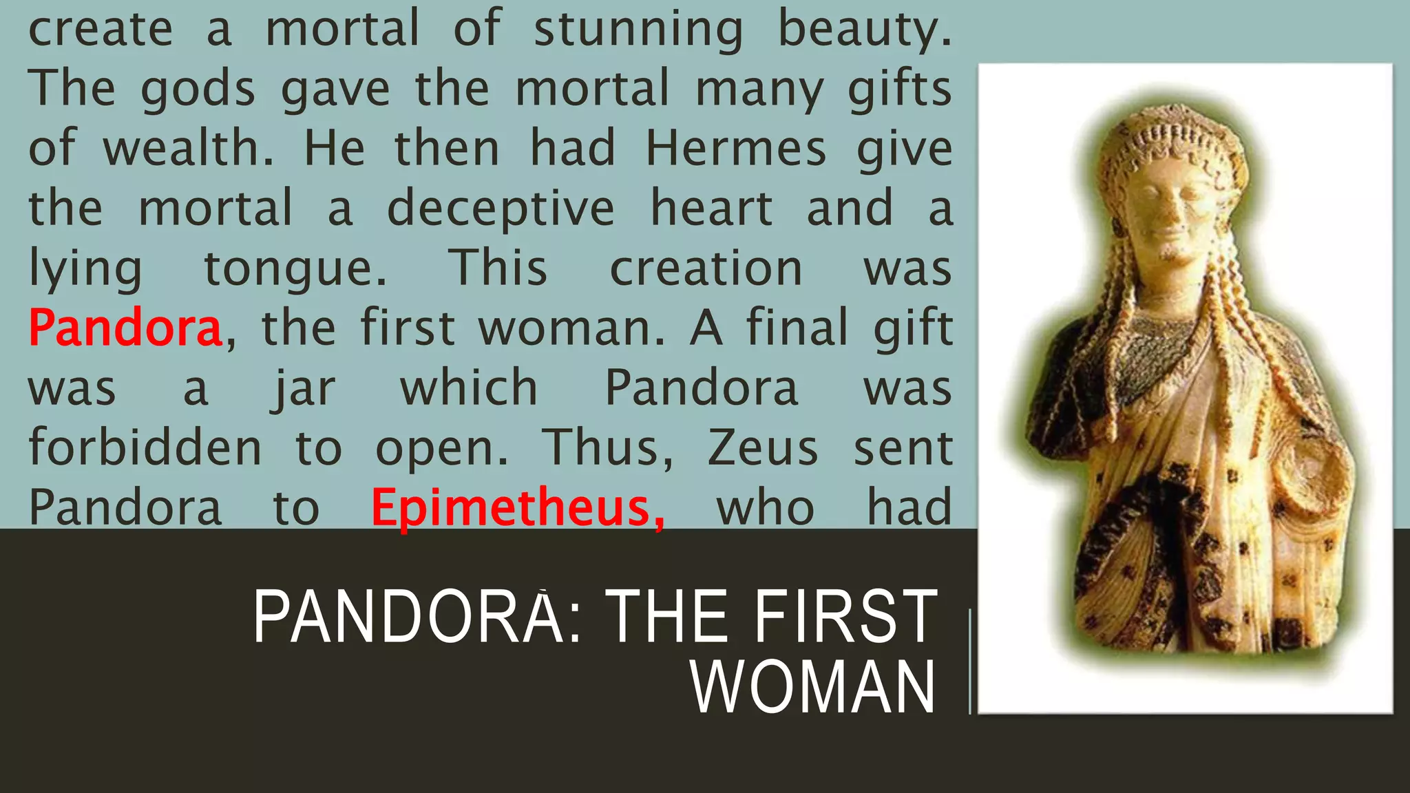 Creation of Man by Prometheus | PPTX